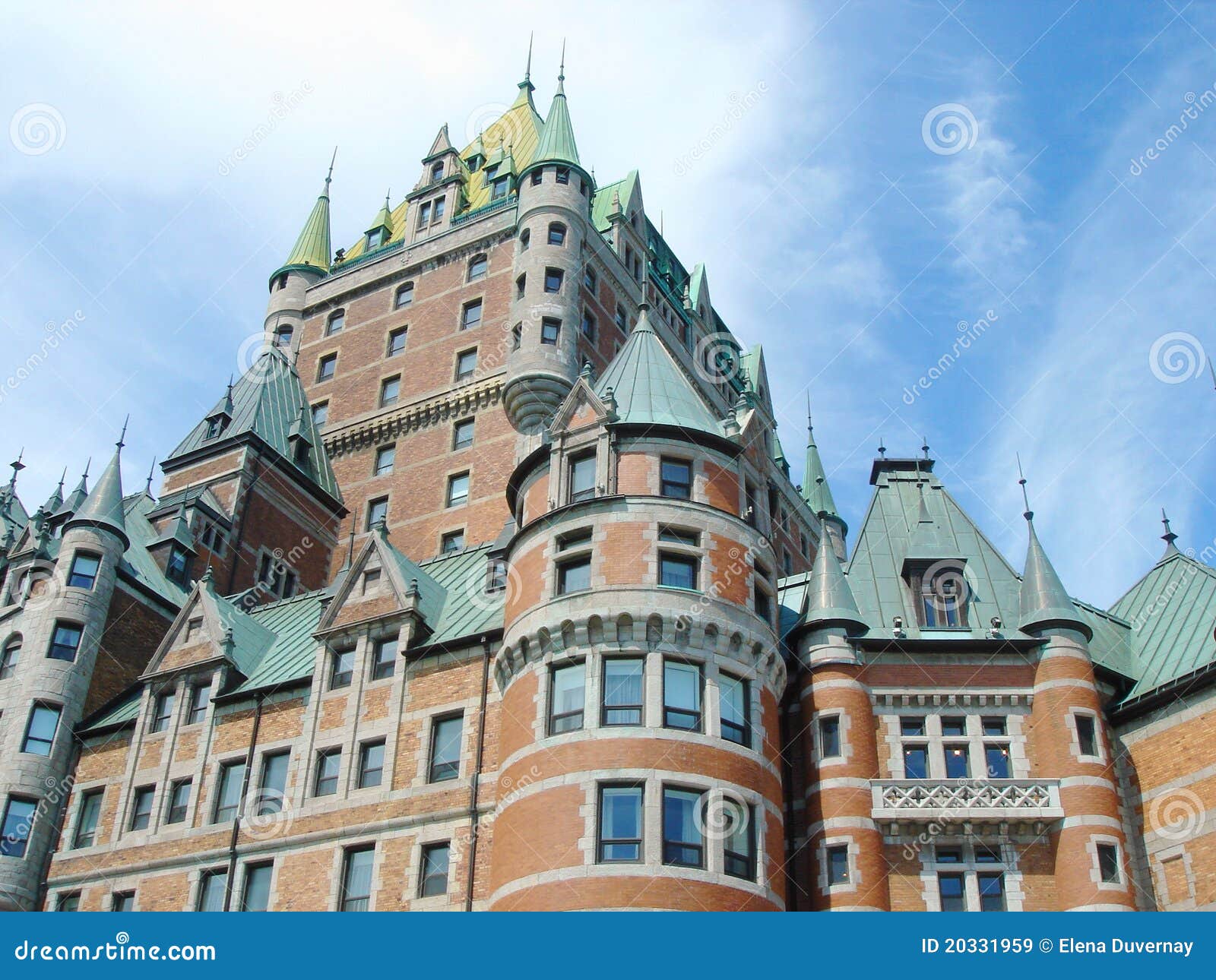 Castillo De Frontenac, Quebec, Canadá. Imagen de archivo - Imagen de ...
