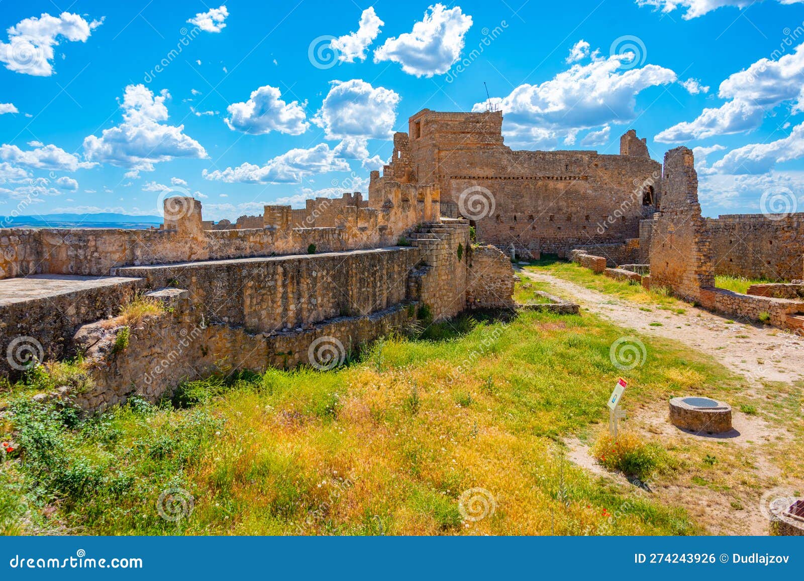 Castillo De Gormaz in Spain Stock Photo - Image of architecture, wall ...