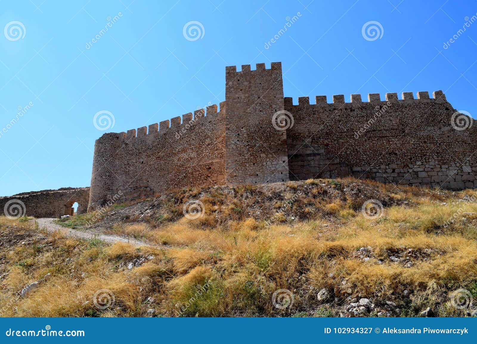 Castillo De Larissa, Grecia Imagen de archivo - Imagen de cielo, azul ...