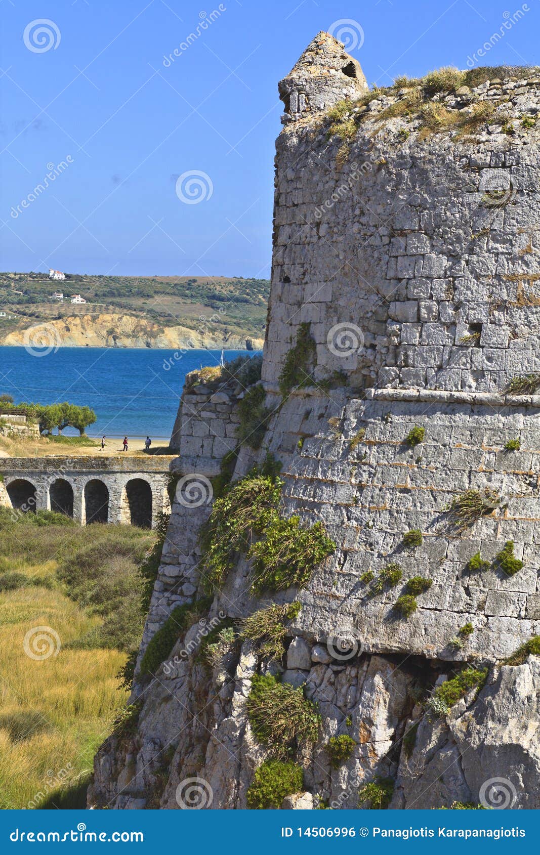 Castillo De Methoni En Grecia Foto de archivo - Imagen de griego ...
