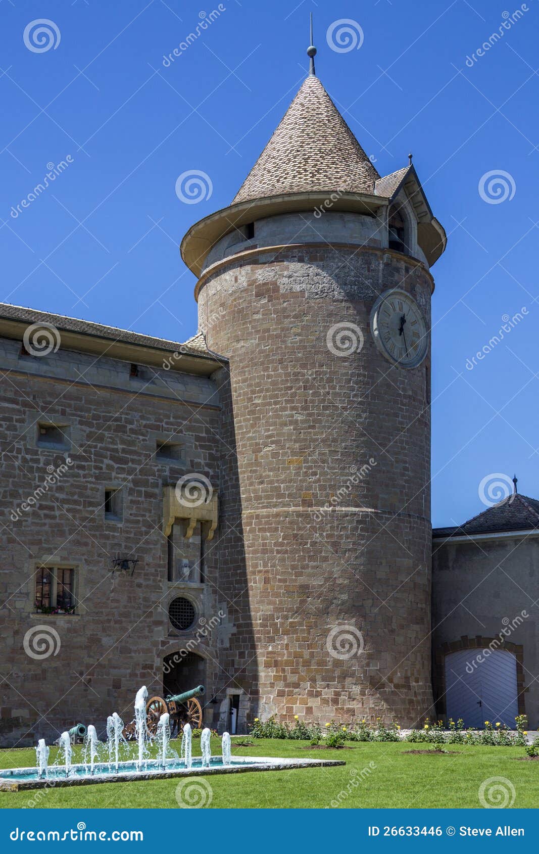 Castillo De Morges - Lago Ginebra - Suiza Foto de archivo - Imagen de ...