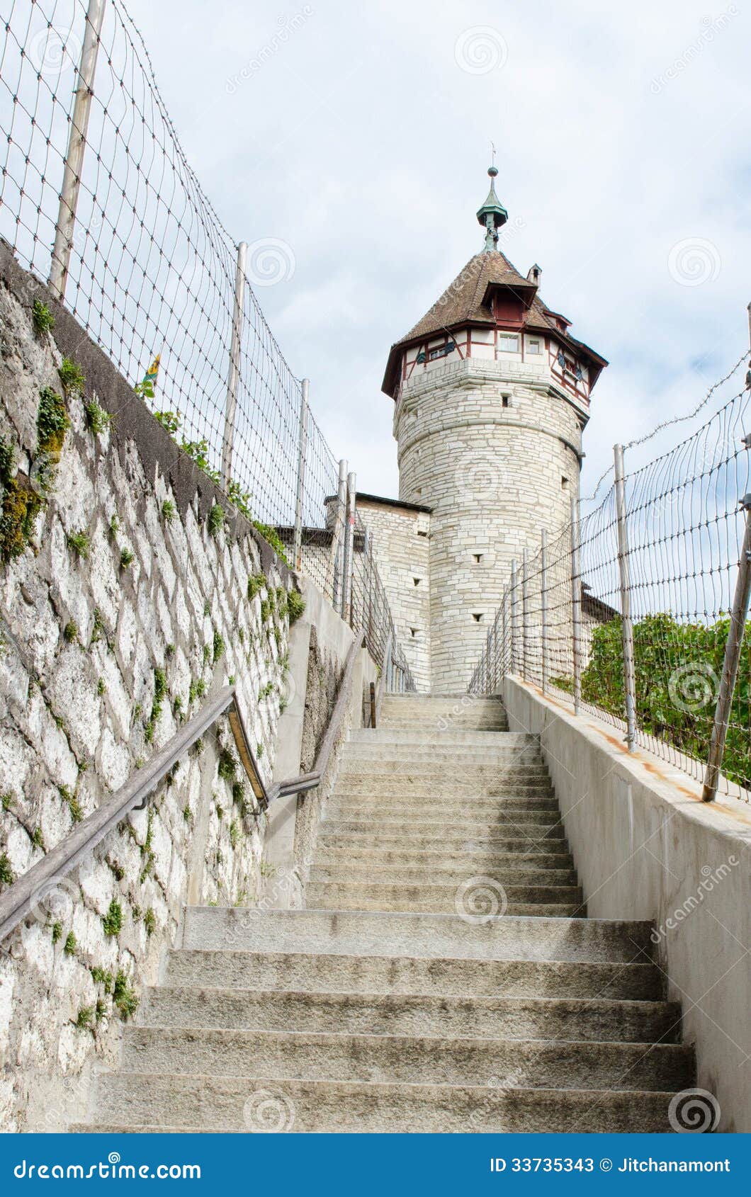 Castillo De Munot, Schaffhausen, Suiza Imagen de archivo - Imagen de ...