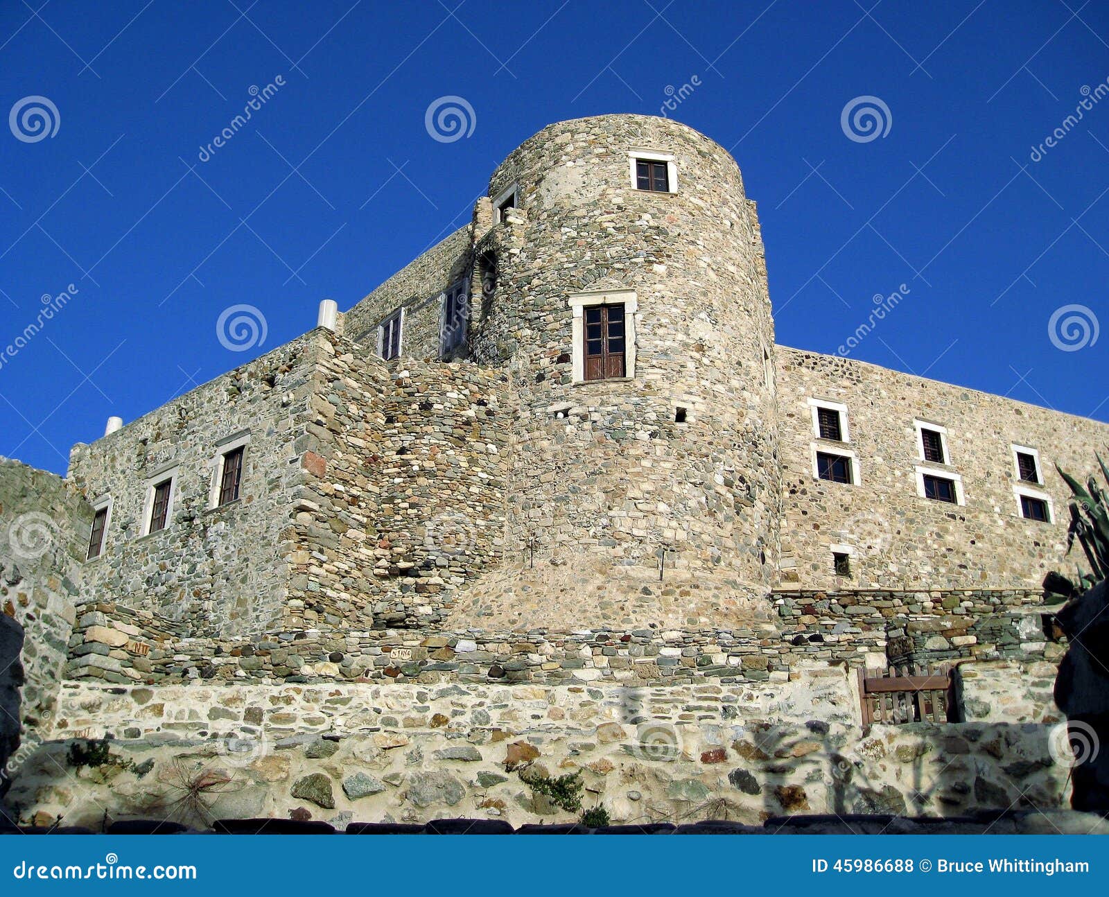 Castillo de Naxos foto de archivo. Imagen de historia - 45986688