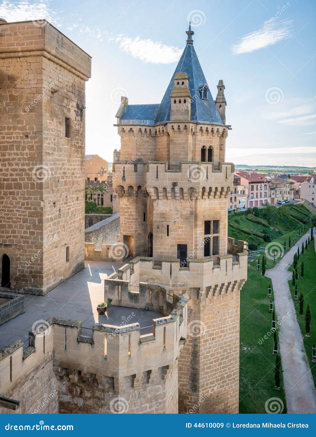 Castillo De Olite En Navarra, España Imagen de archivo - Imagen de roca ...
