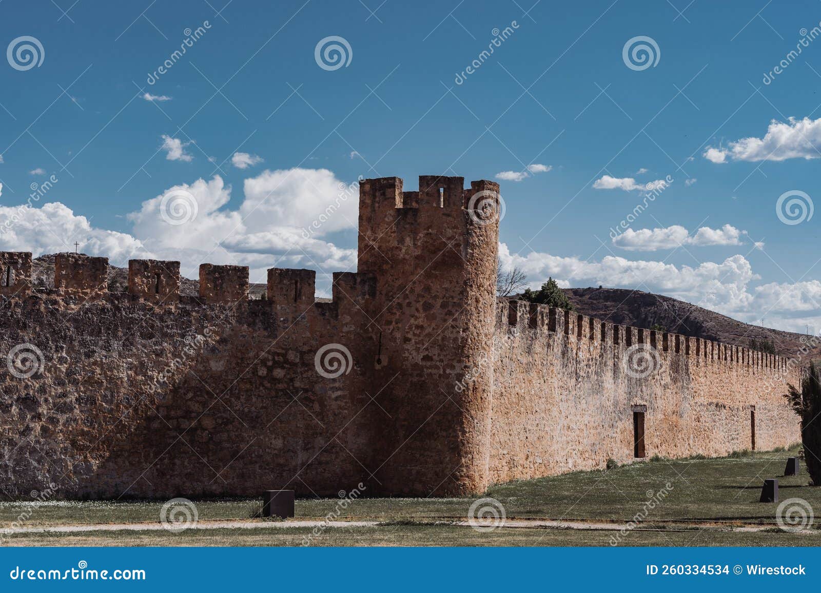 Castillo De Osma Medieval Castle with a Blue Sky in the Background ...