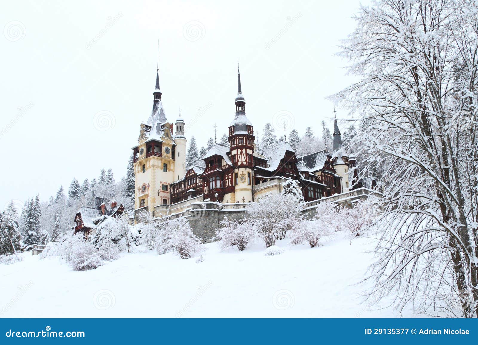 Castillo de Peles imagen de archivo. Imagen de estilos - 29135377