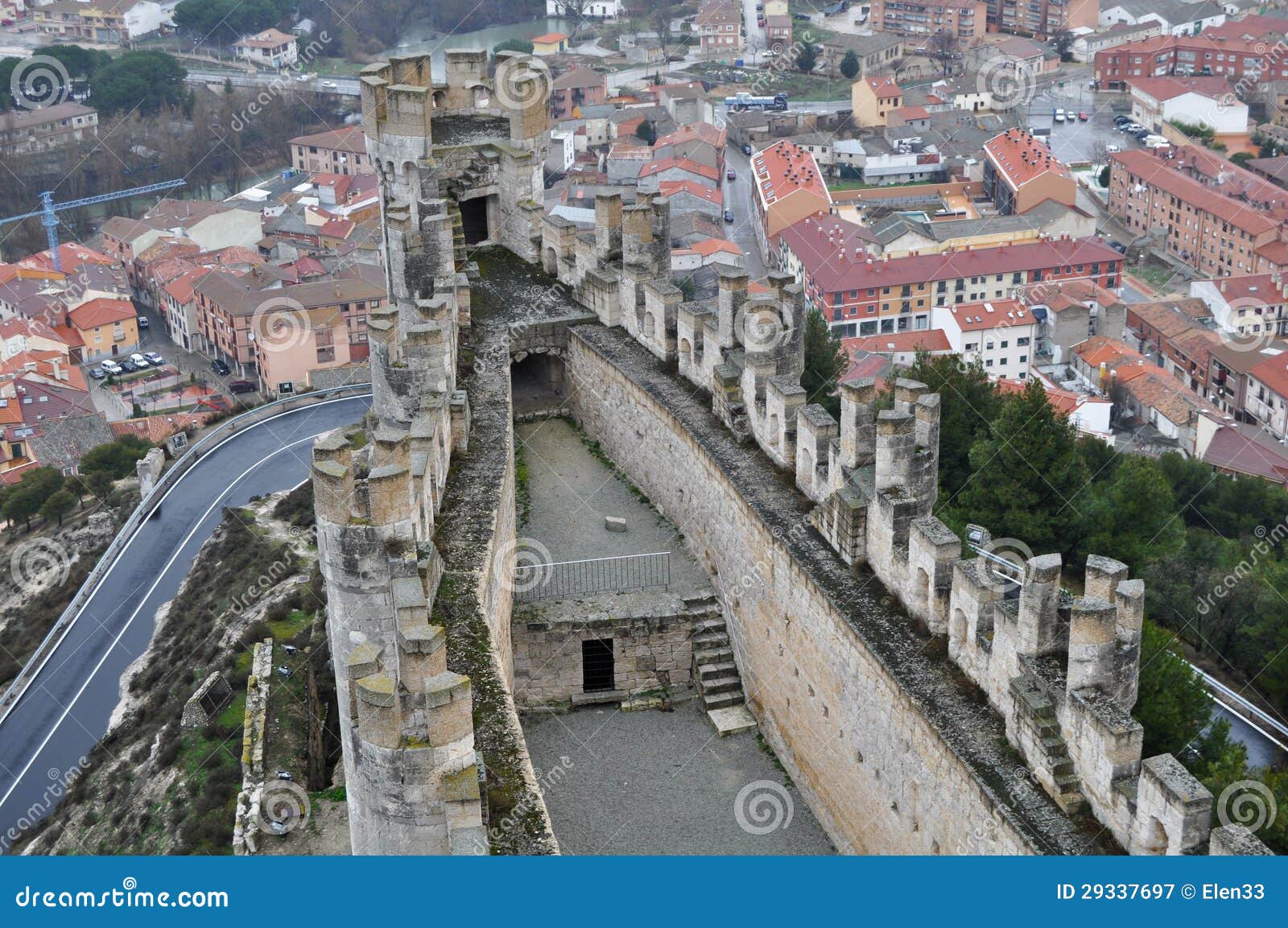Castillo de Penafiel imagen de archivo. Imagen de nave - 29337697