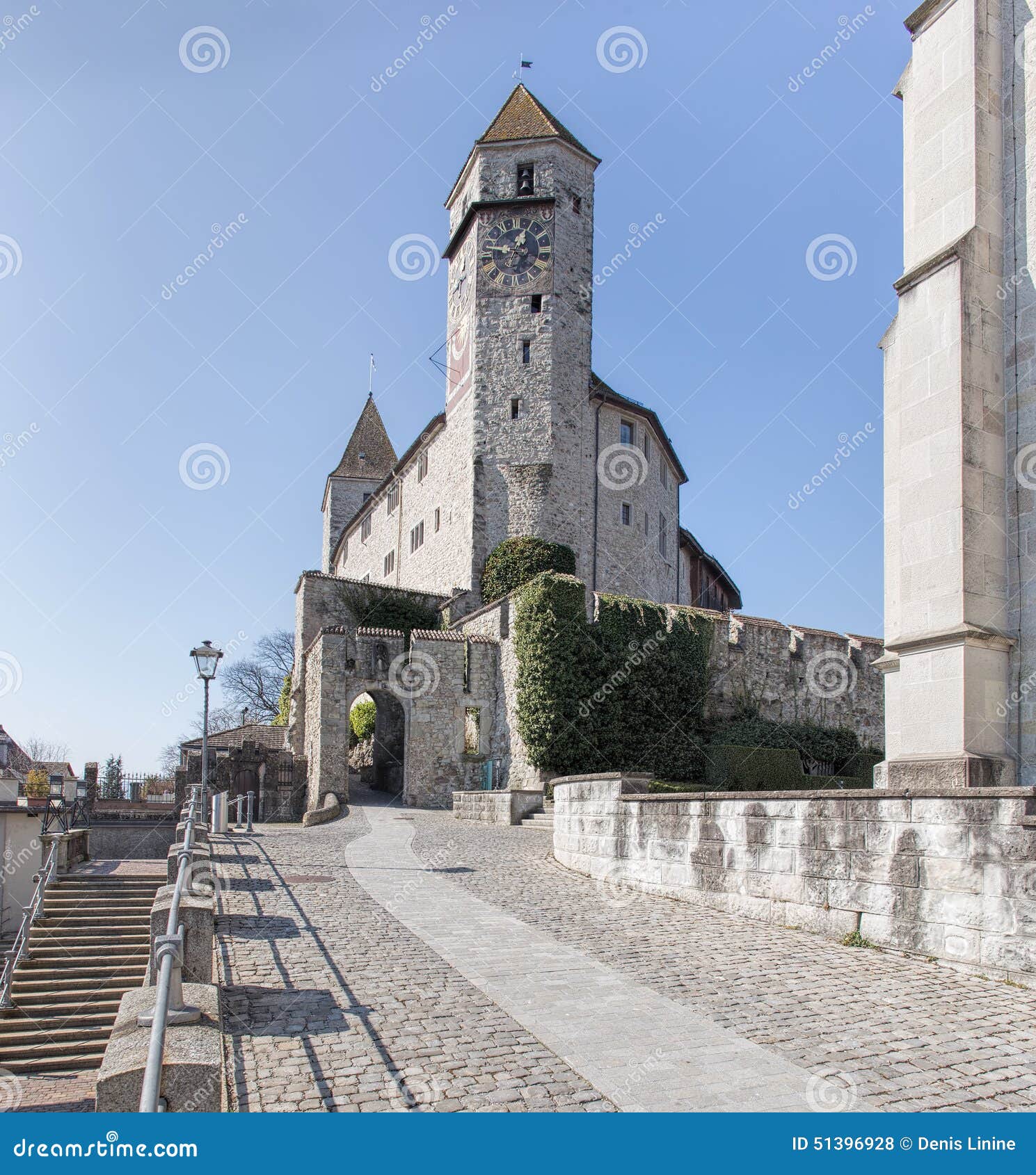 Castillo de Rapperswil foto de archivo. Imagen de entrada - 51396928