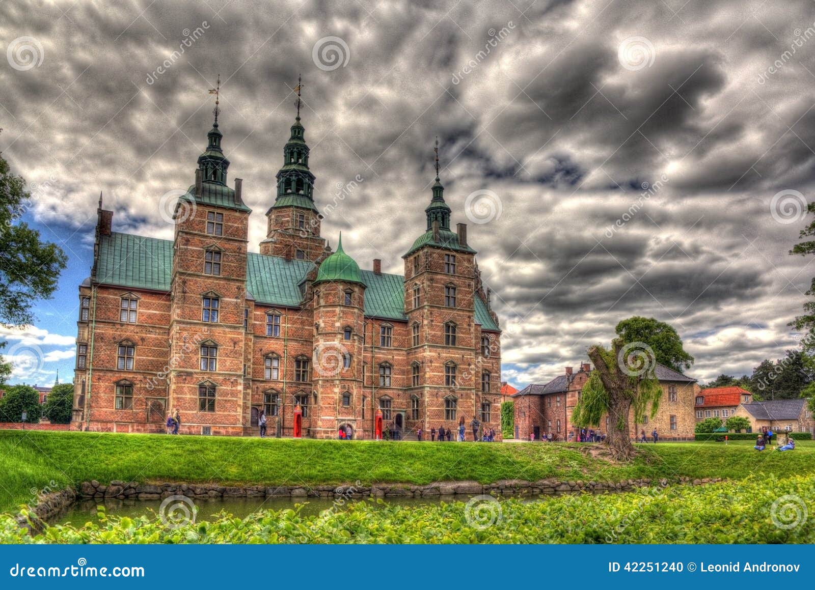 Castillo De Rosenborg En Copenhague, Dinamarca Foto de archivo - Imagen ...