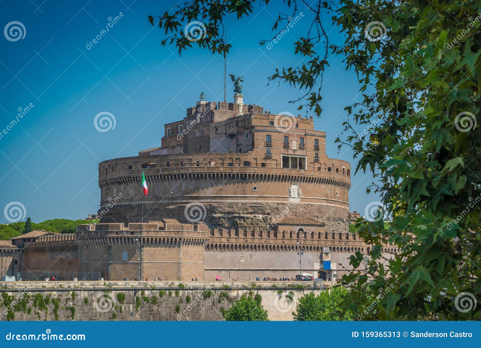 Castillo De Sant`Angelo En Roma, Italia Imagen de archivo - Imagen de ...
