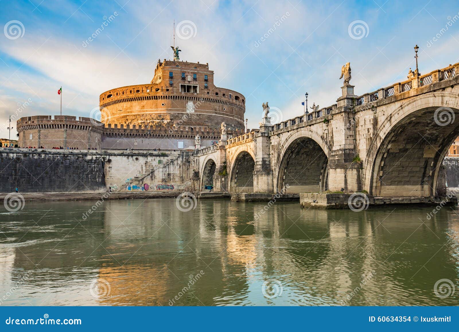 Castillo De Sant'Angelo En Roma, Italia Imagen de archivo editorial ...