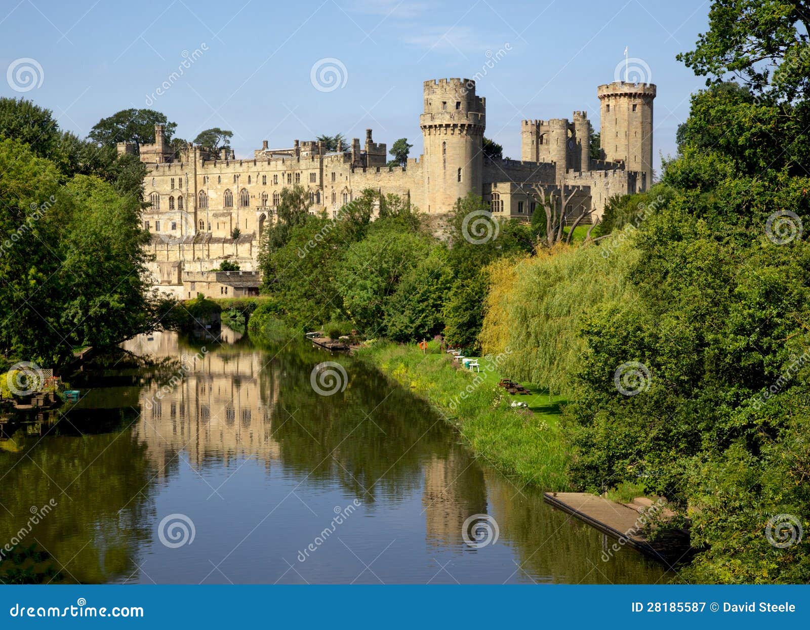 Castillo de Warwick imagen de archivo. Imagen de siglo - 28185587
