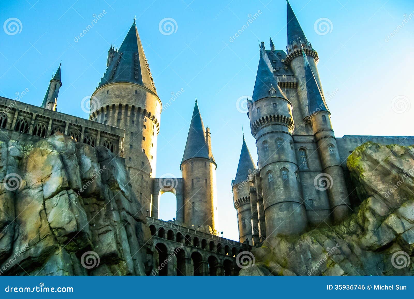 Castillo En Hogwarts, Estudios Universales Foto editorial - Imagen de ...