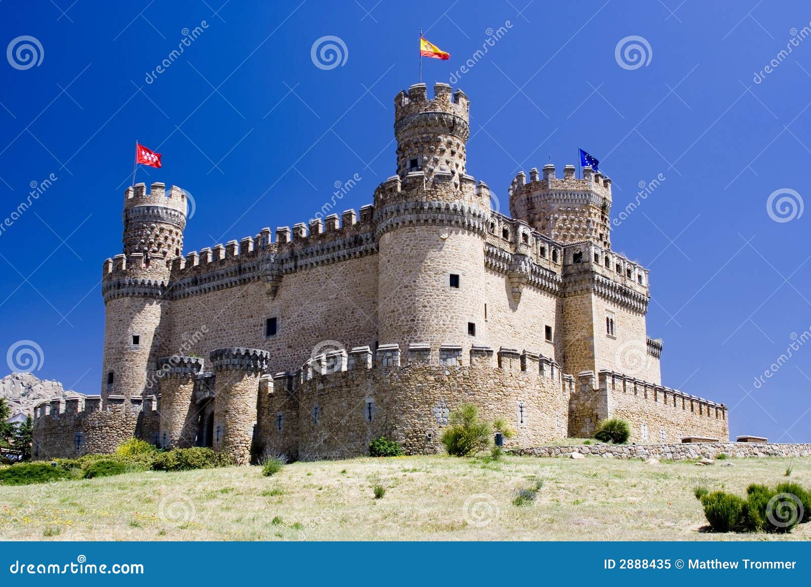 Castillo español medieval imagen de archivo. Imagen de fortalecimiento ...