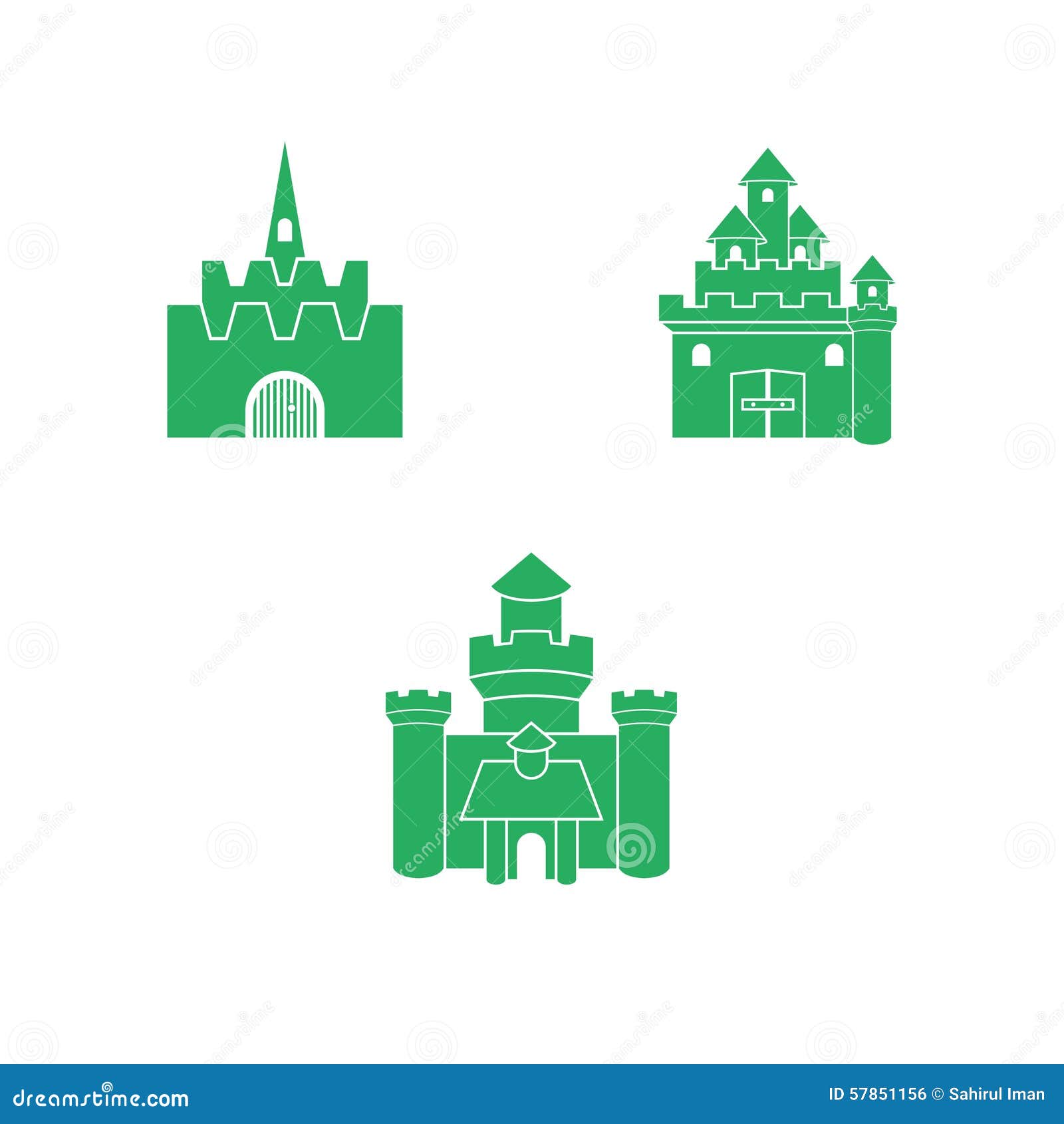 Castillo Logo Template ilustración del vector. Ilustración de ...