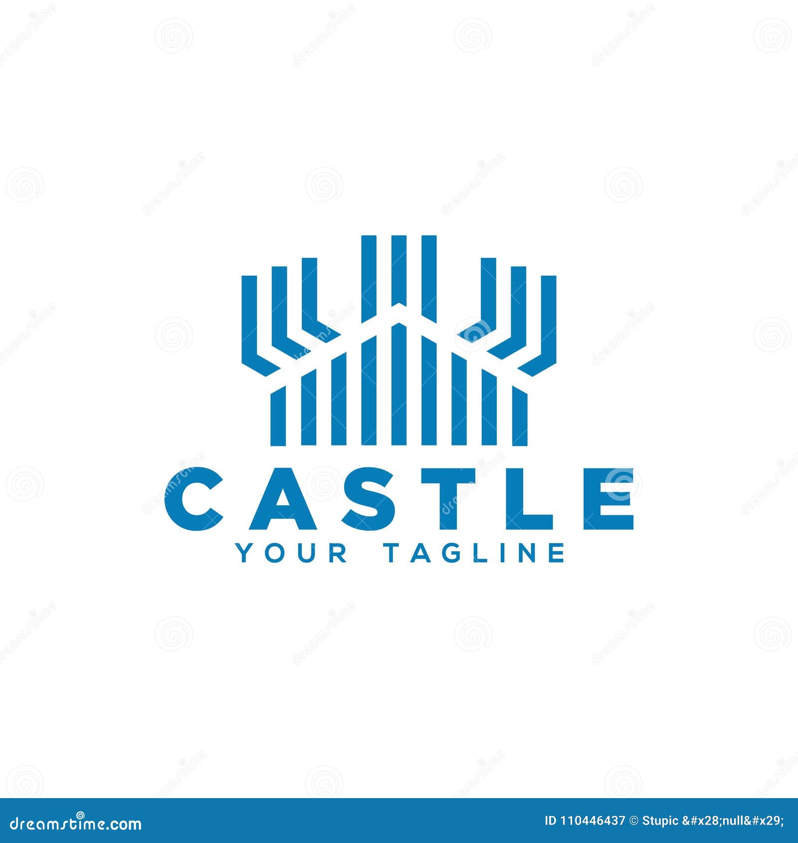 Castillo Logo Vector Art Logo Ilustración del Vector - Ilustración de ...