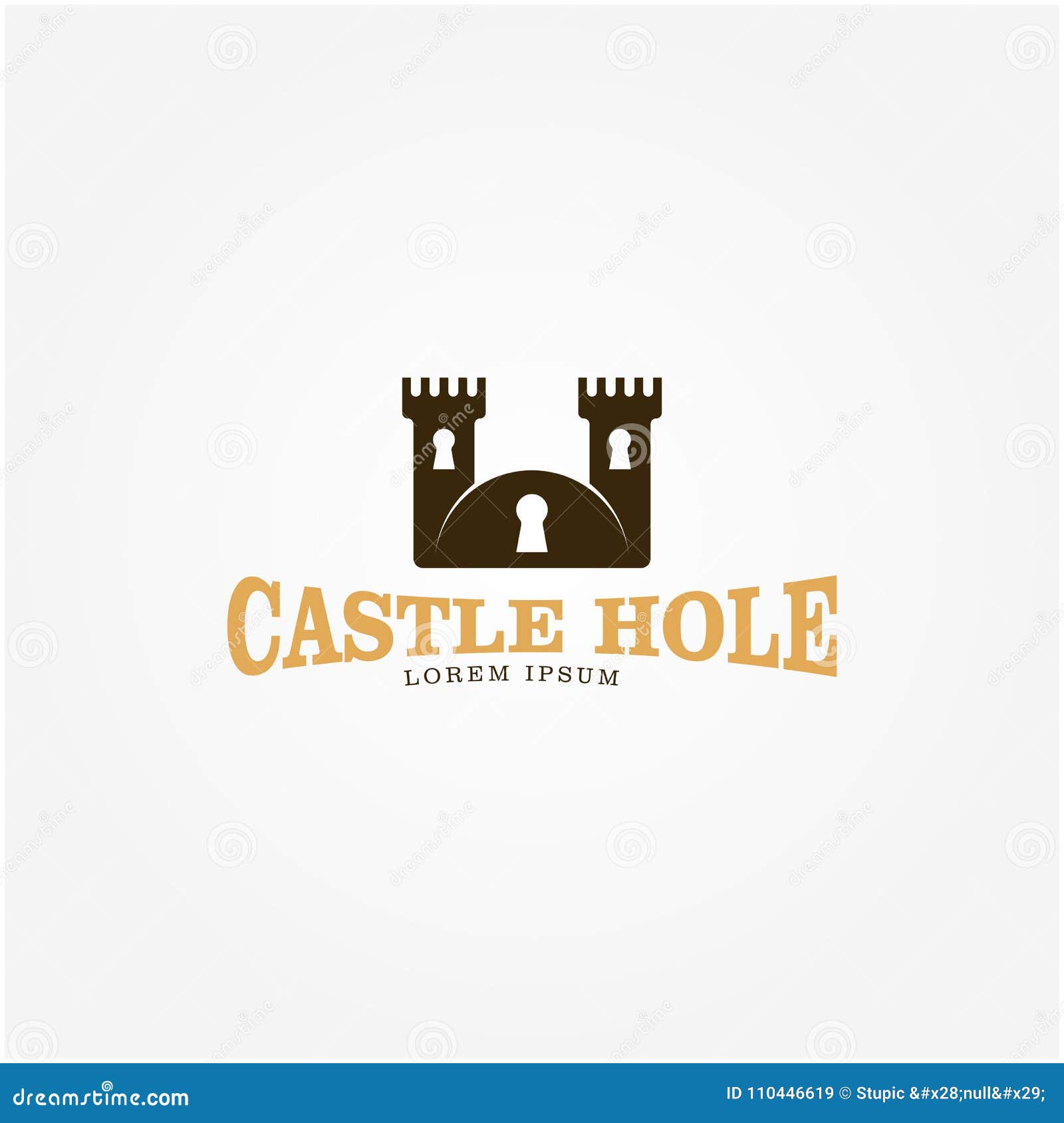 Castillo Logo Vector Art Logo Stock de ilustración - Ilustración de ...