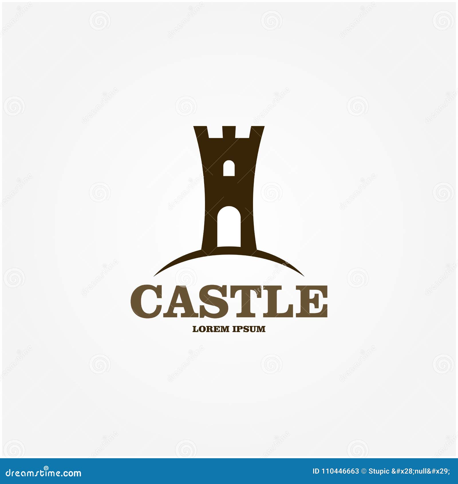 Castillo Logo Vector Art Logo Stock de ilustración - Ilustración de ...