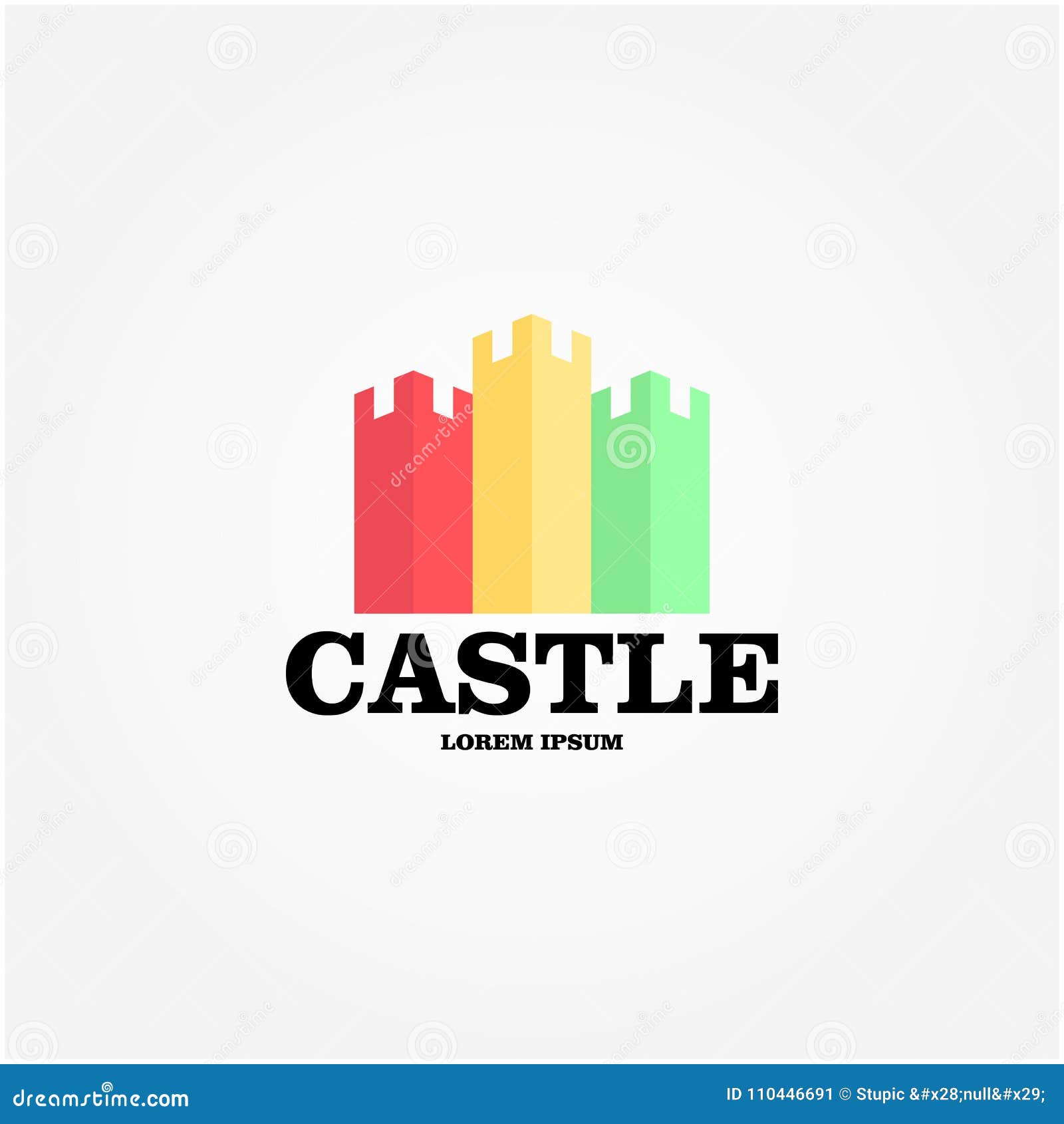 Castillo Logo Vector Art Logo Stock de ilustración - Ilustración de ...