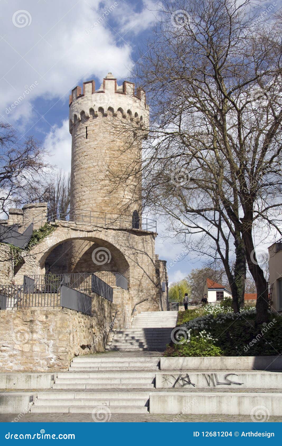 Castillo Pulverturm Jena foto de archivo. Imagen de puerta - 12681204
