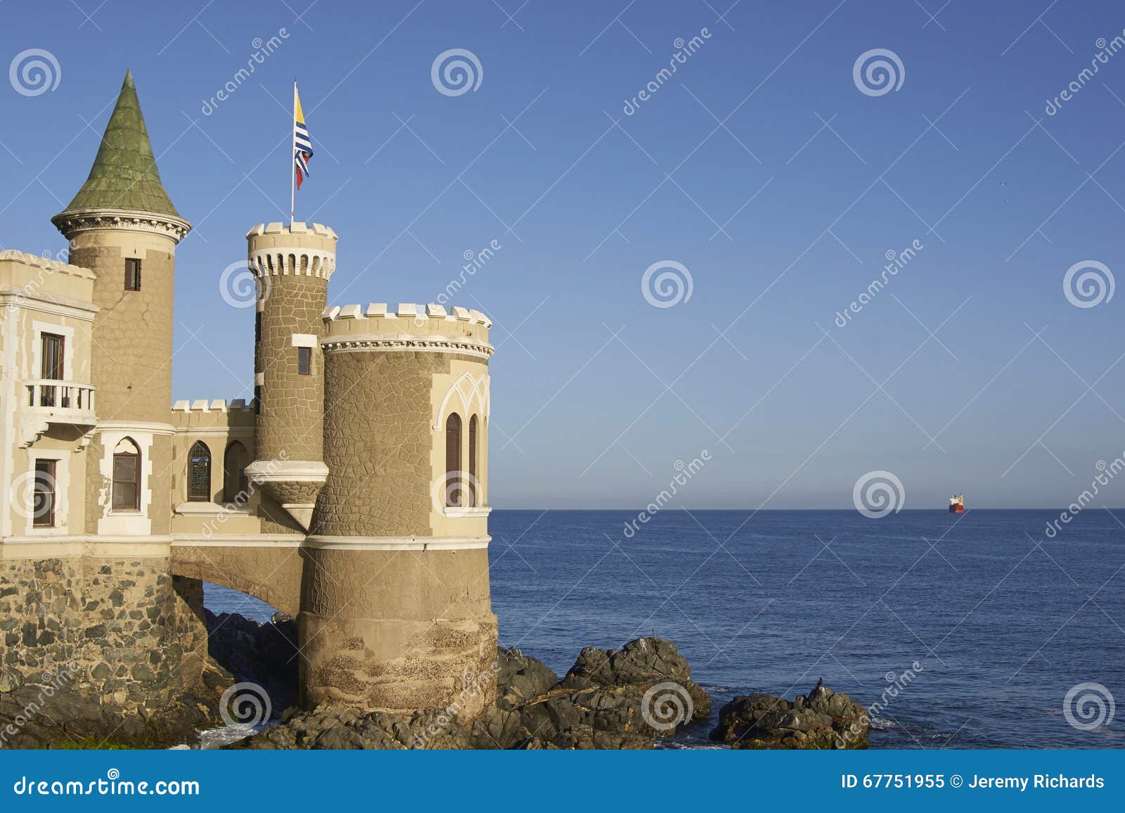 Castillo Wulff En Vina Del Mar, Chile Imagen de archivo - Imagen de ...