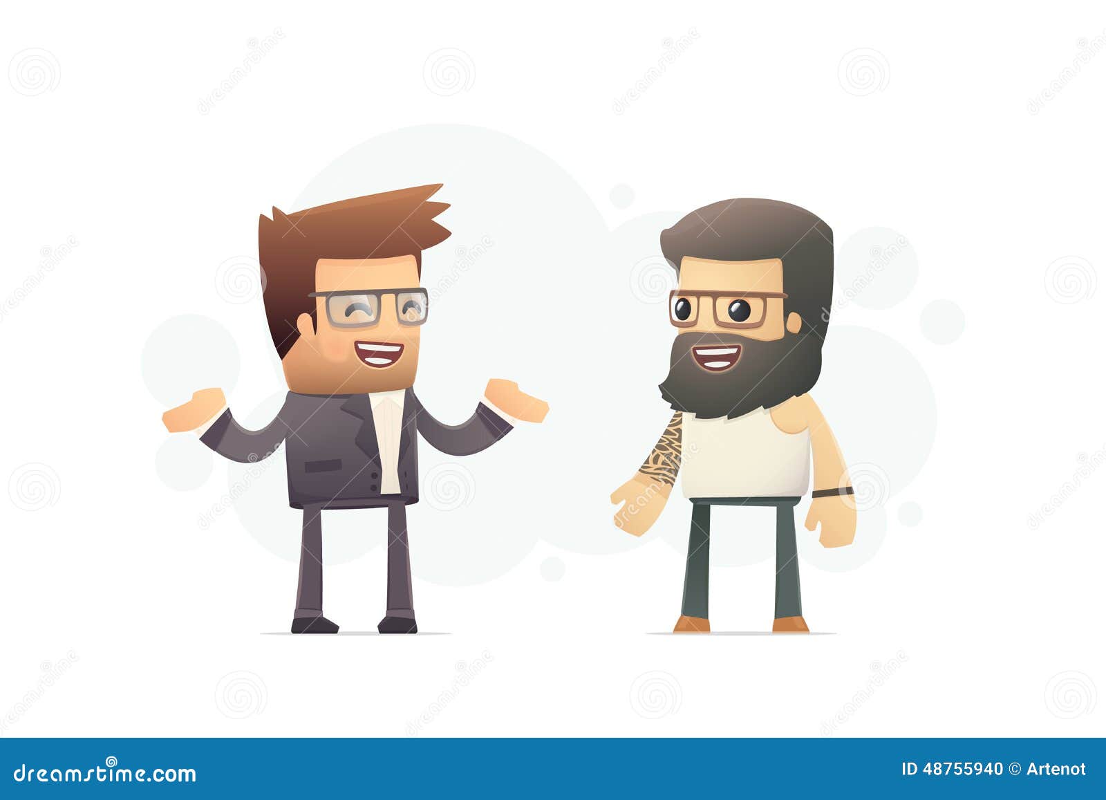 Casting Director Chooses Actor Stock Illustration - Illustration of ...