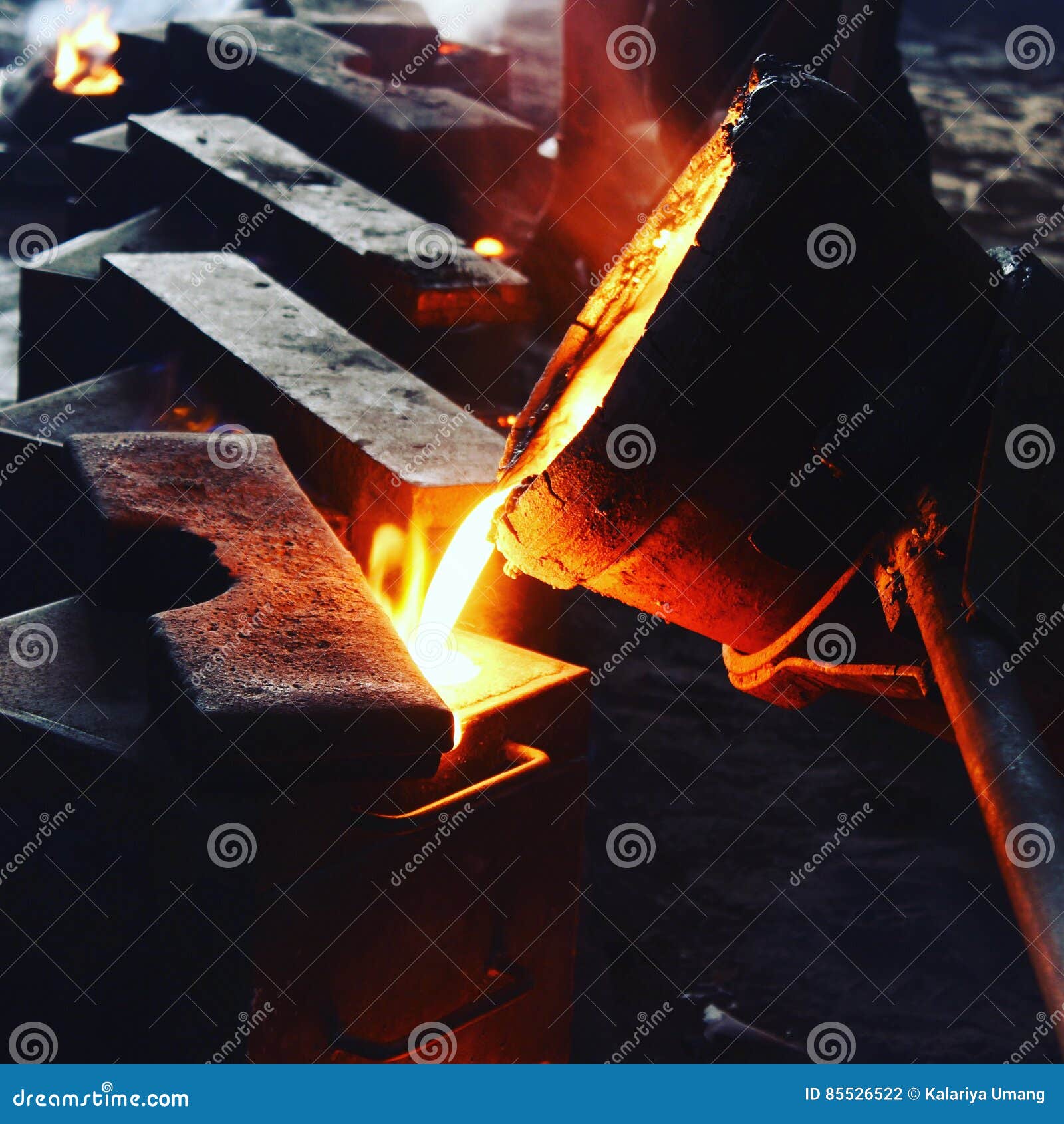 Casting stock photo. Image of metal, business, pouring - 85526522