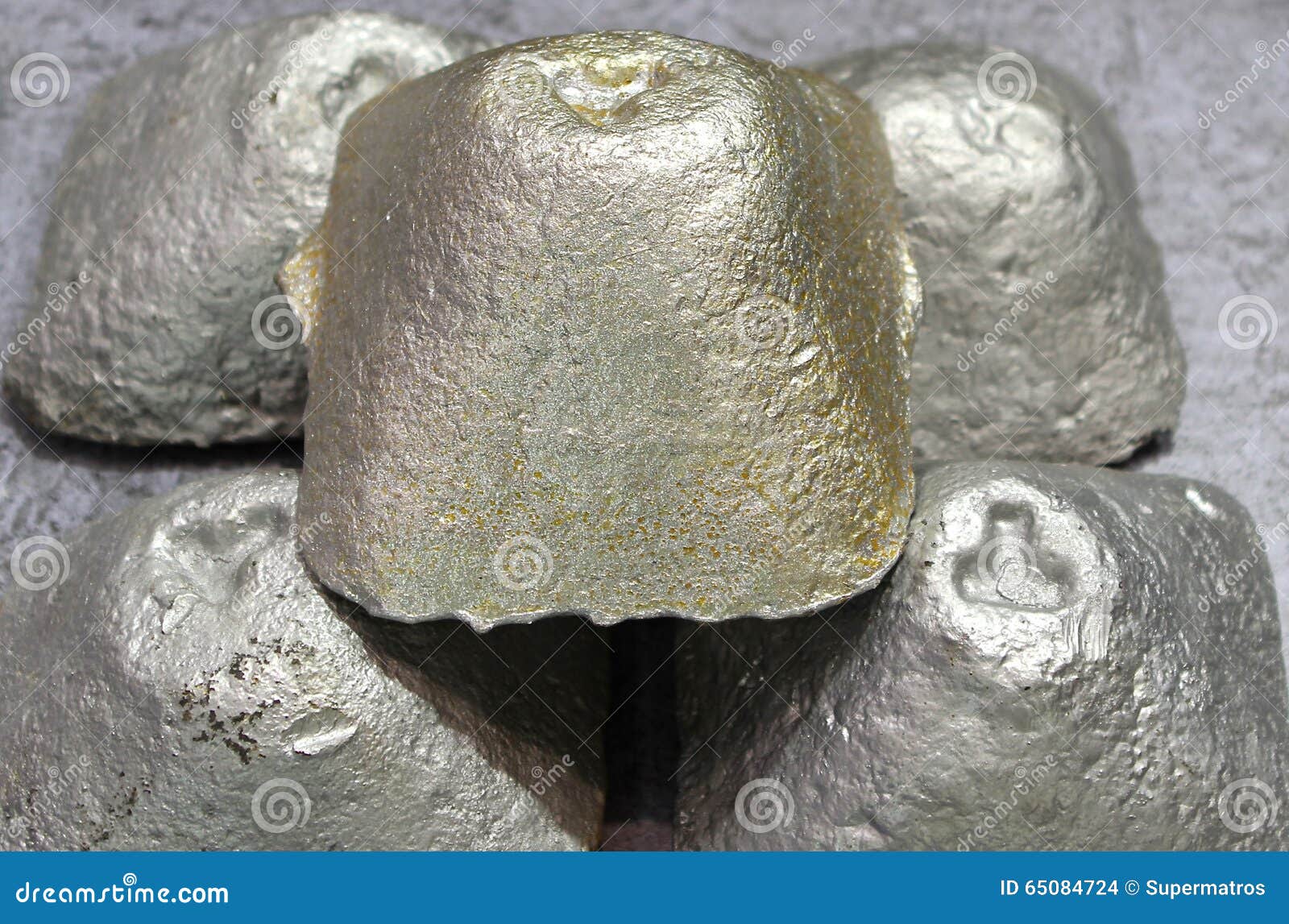 Casting of Metal in the Shape of a Tetrahedron Stock Photo - Image of ...