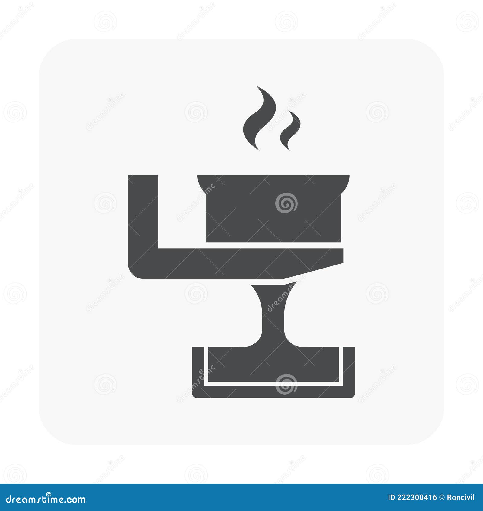 Casting Process Vector Icon Design. Stock Vector - Illustration of ...