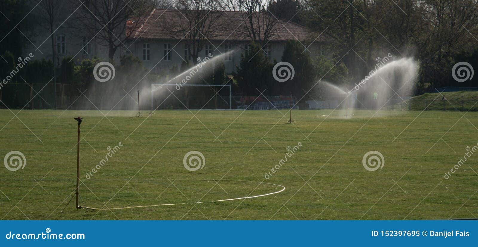 Casting a Smaller Soccer Field in the Spring Stock Image - Image of ...