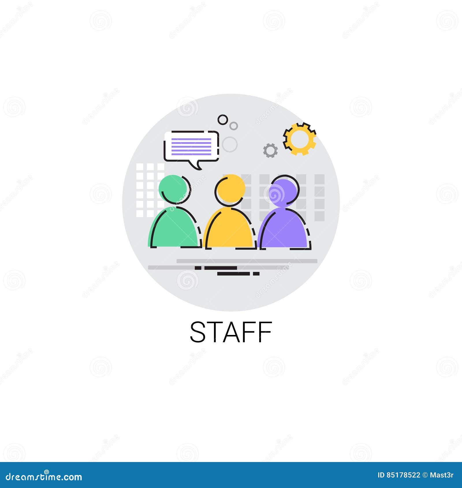 Casting Staff Camera Film Production Industry Icon Stock Vector ...