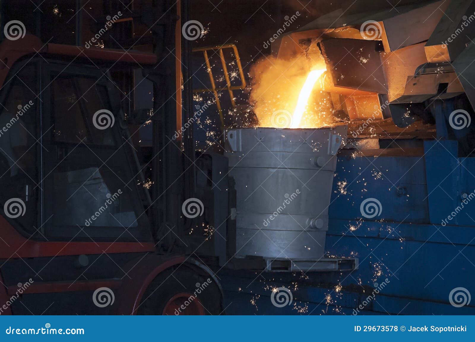 Casting in Steel Mill stock photo. Image of industry - 29673578