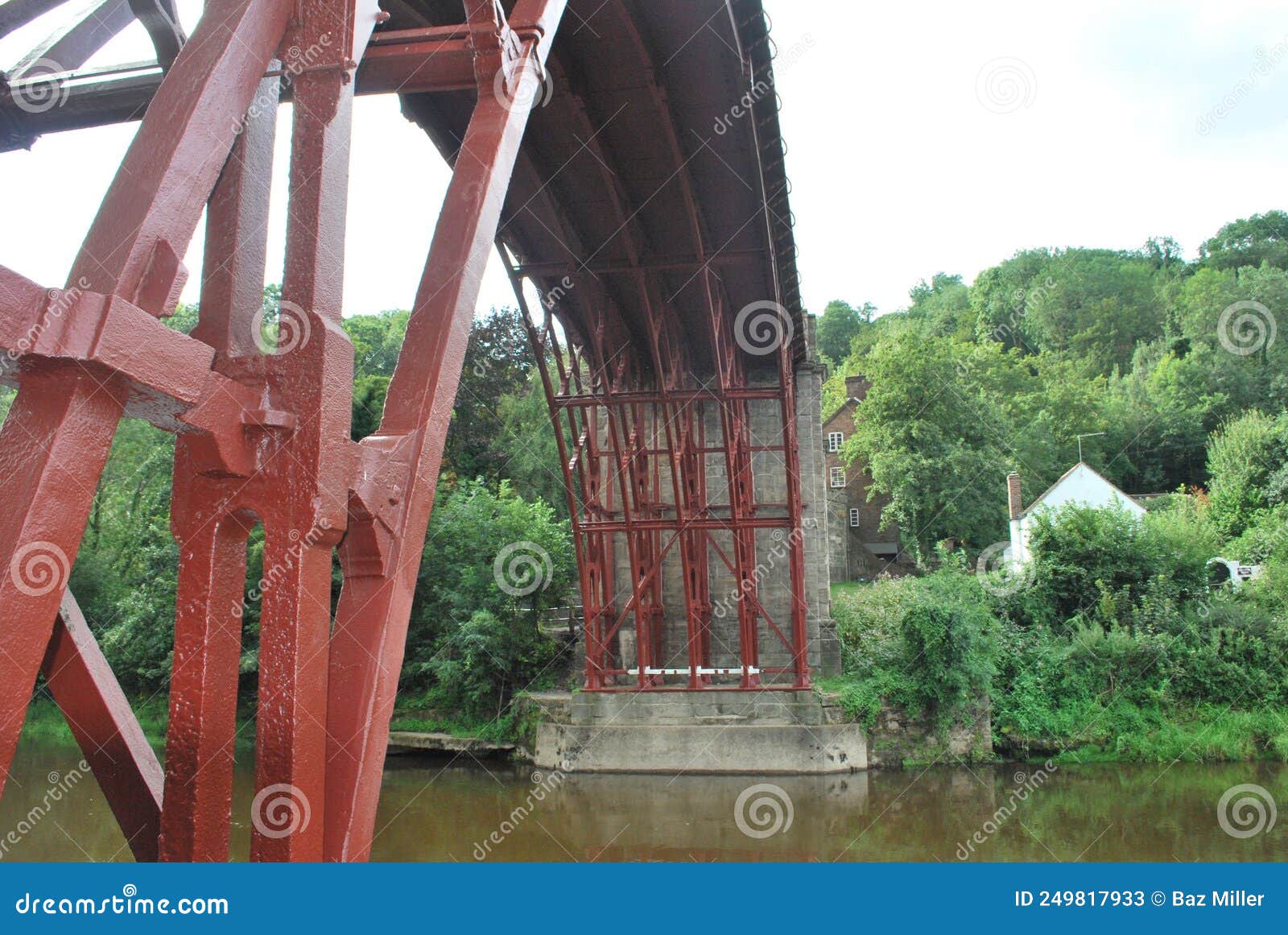 Iron Bridge stock image. Image of victorian, castiron - 249817933
