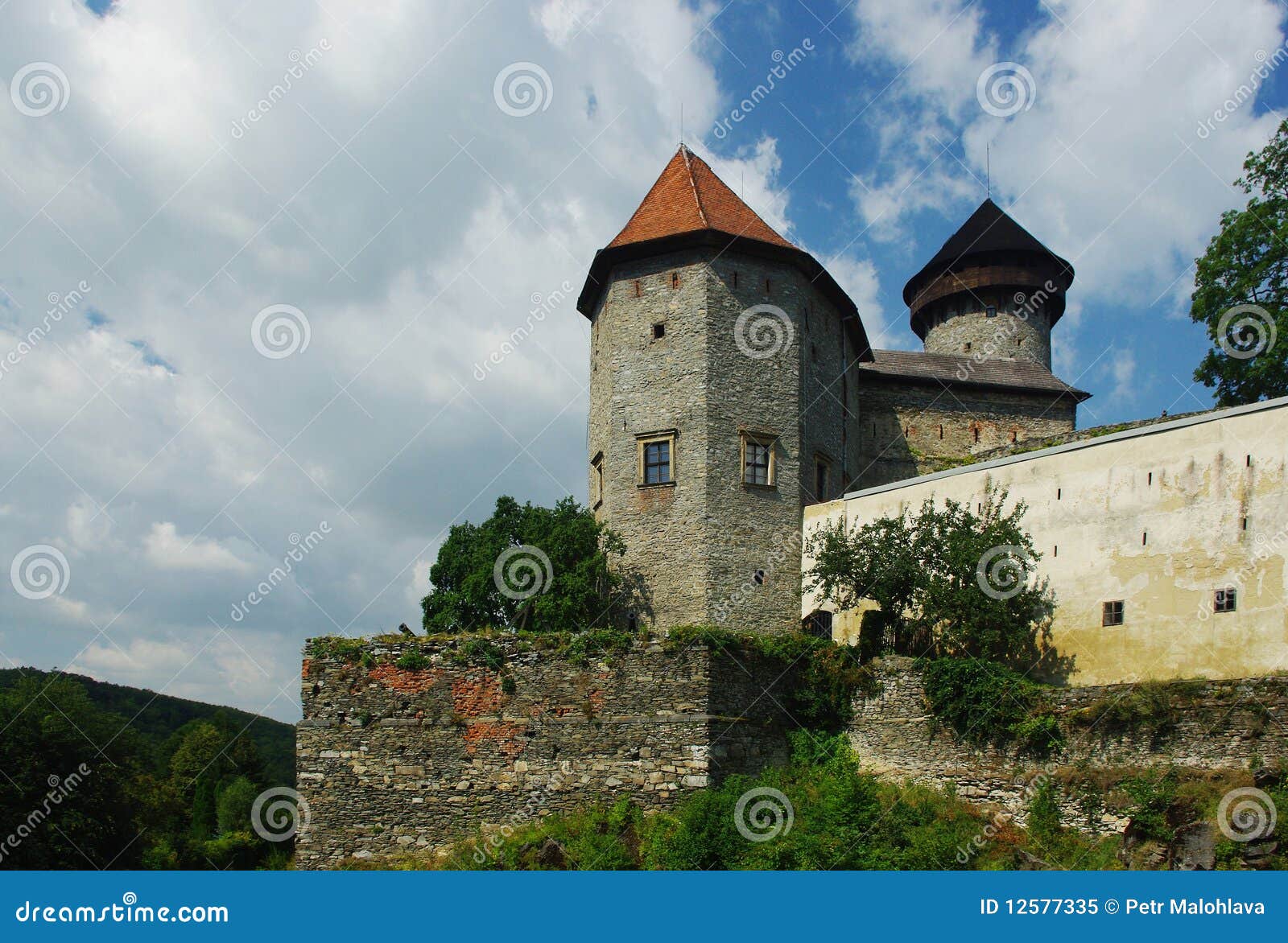 Castle stock image. Image of rocks, demesne, sovinec - 12577335