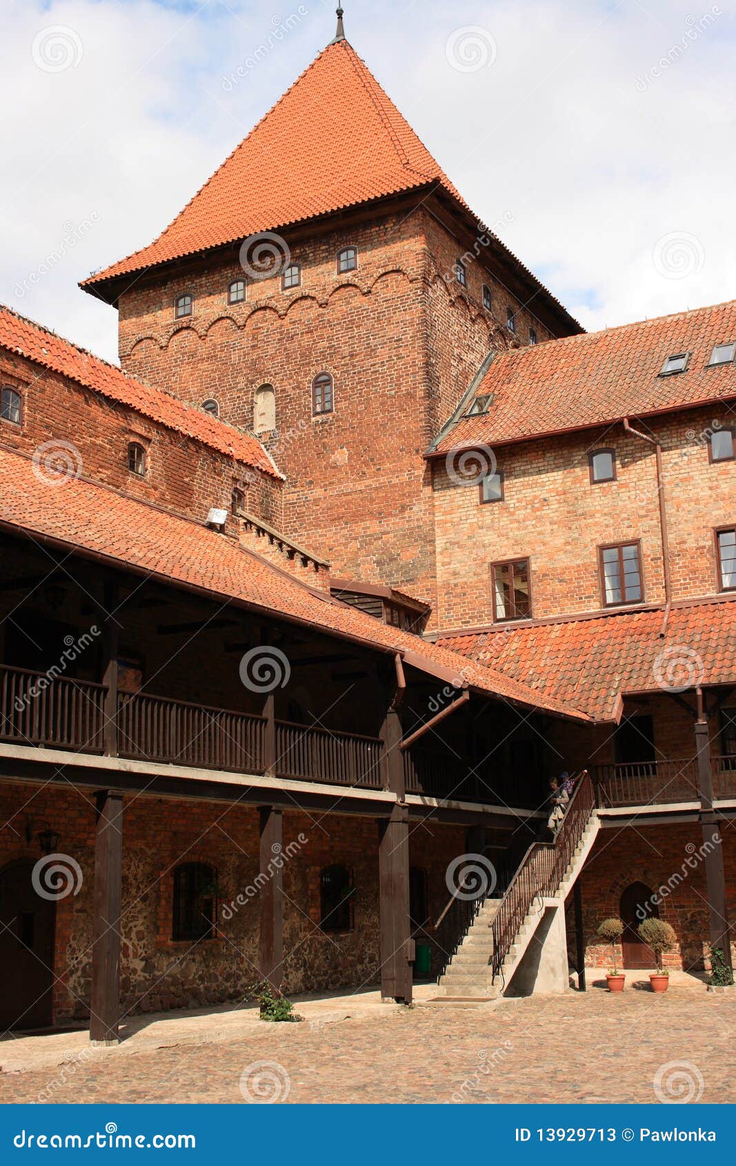 Castle stock image. Image of tower, gallery, nidzica - 13929713