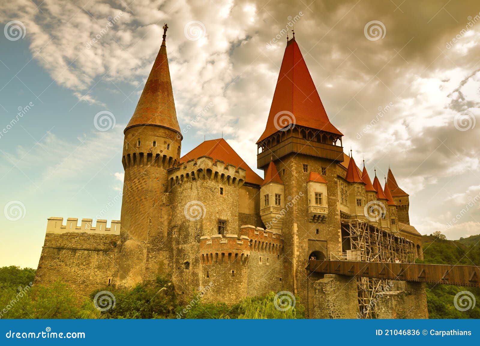 Castle stock photo. Image of fortress, roman, rock, romania - 21046836