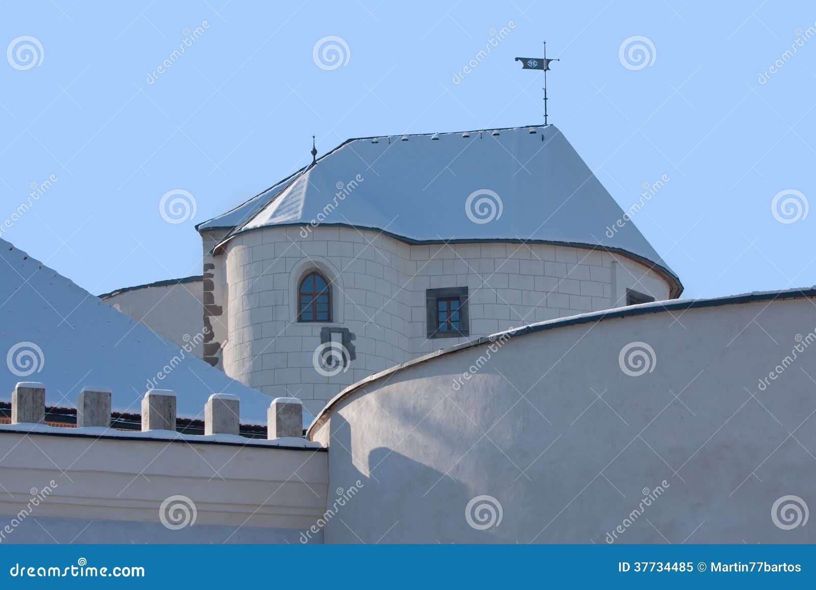 Castle stock image. Image of historic, castle, blue, building - 37734485