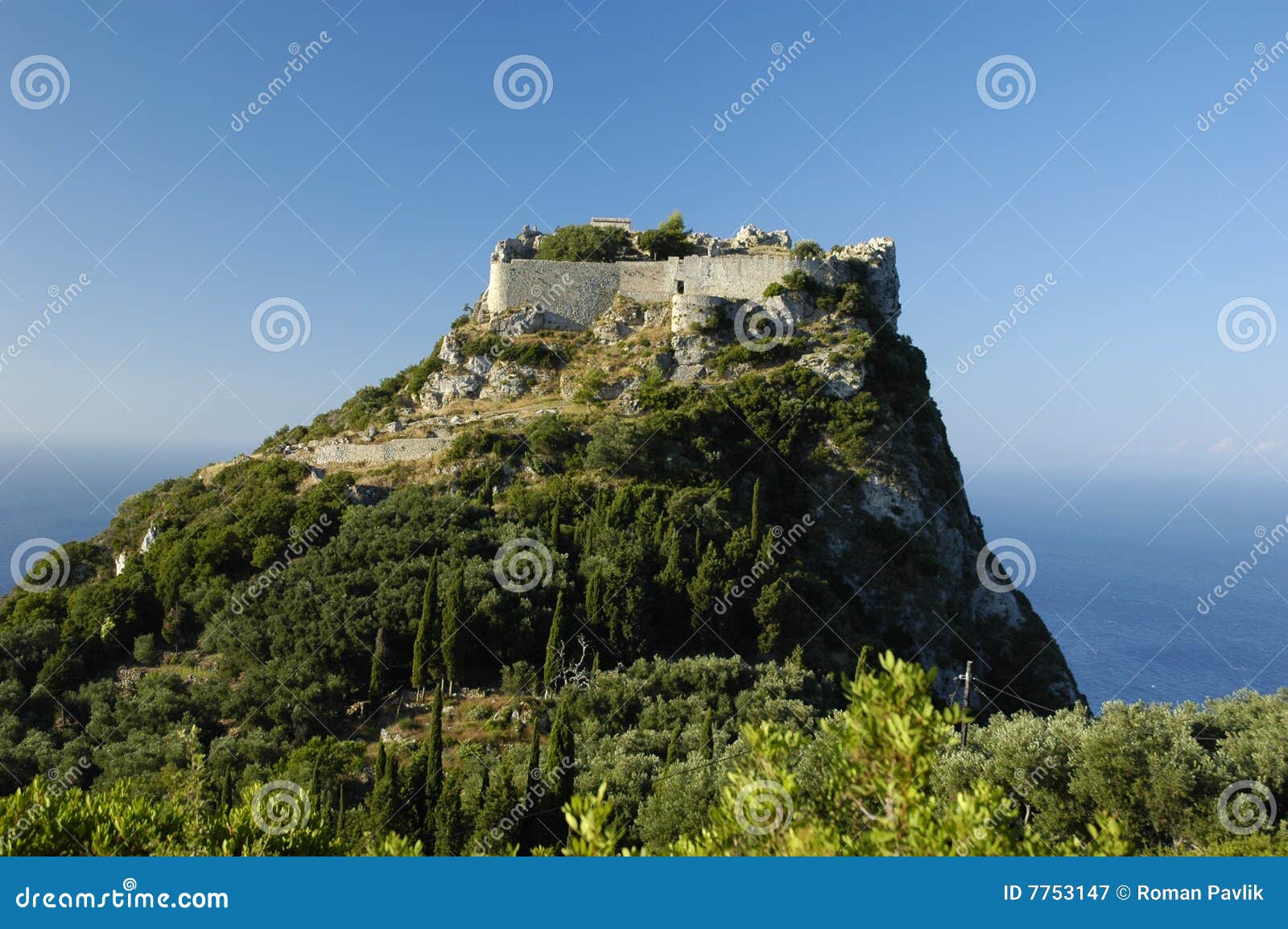 Castle stock image. Image of travel, corfu, korfu, castle - 7753147