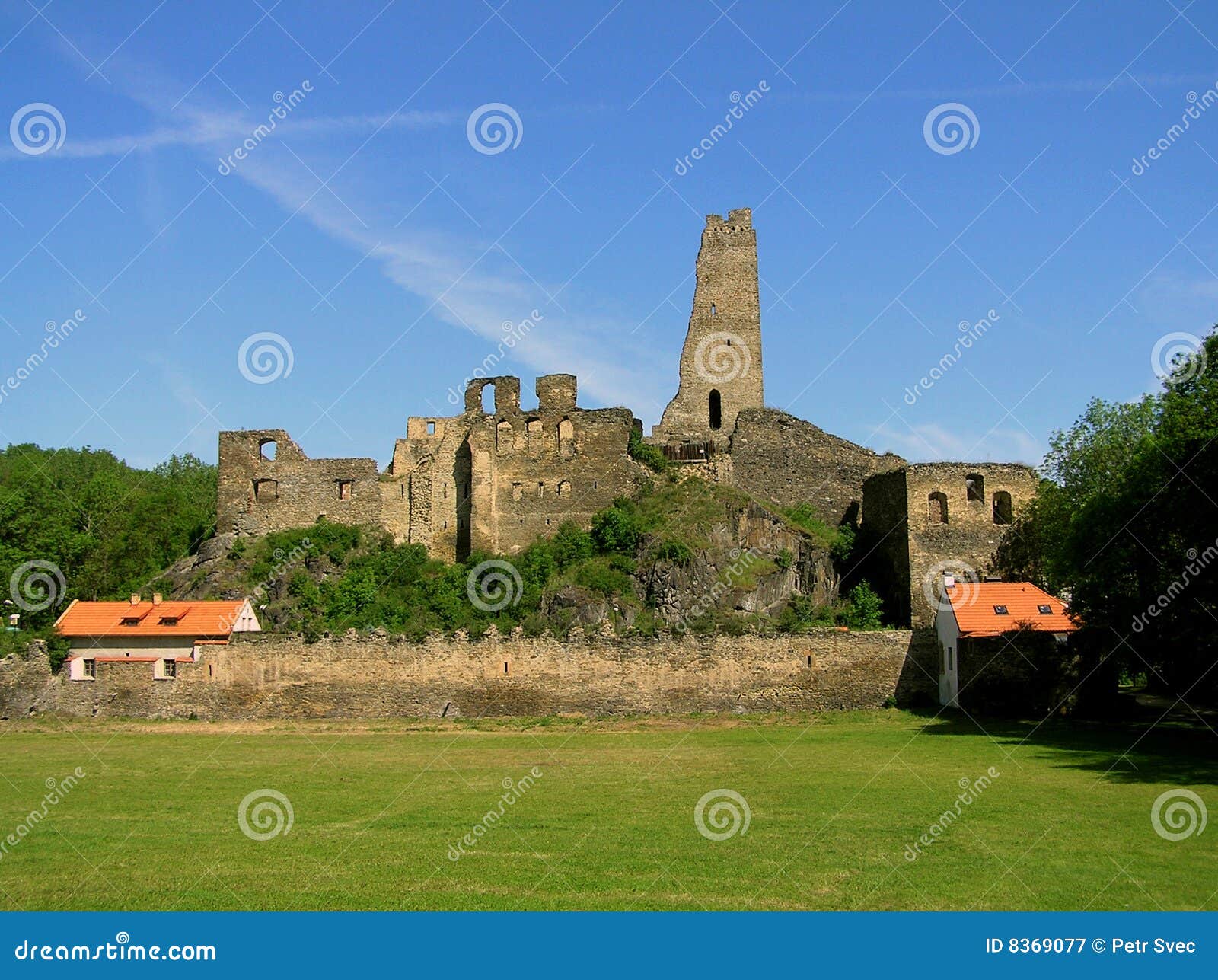 Castle stock image. Image of landmark, destroy, medieval - 8369077