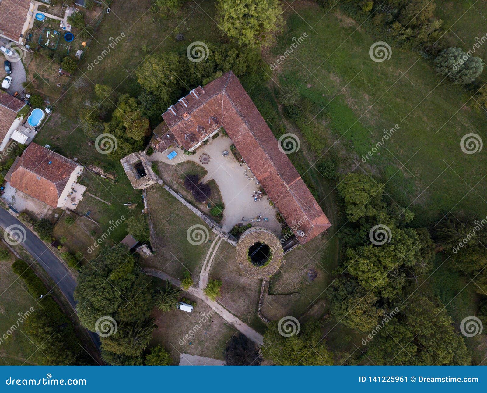 Castle from above stock image. Image of nature, medieval - 141225961