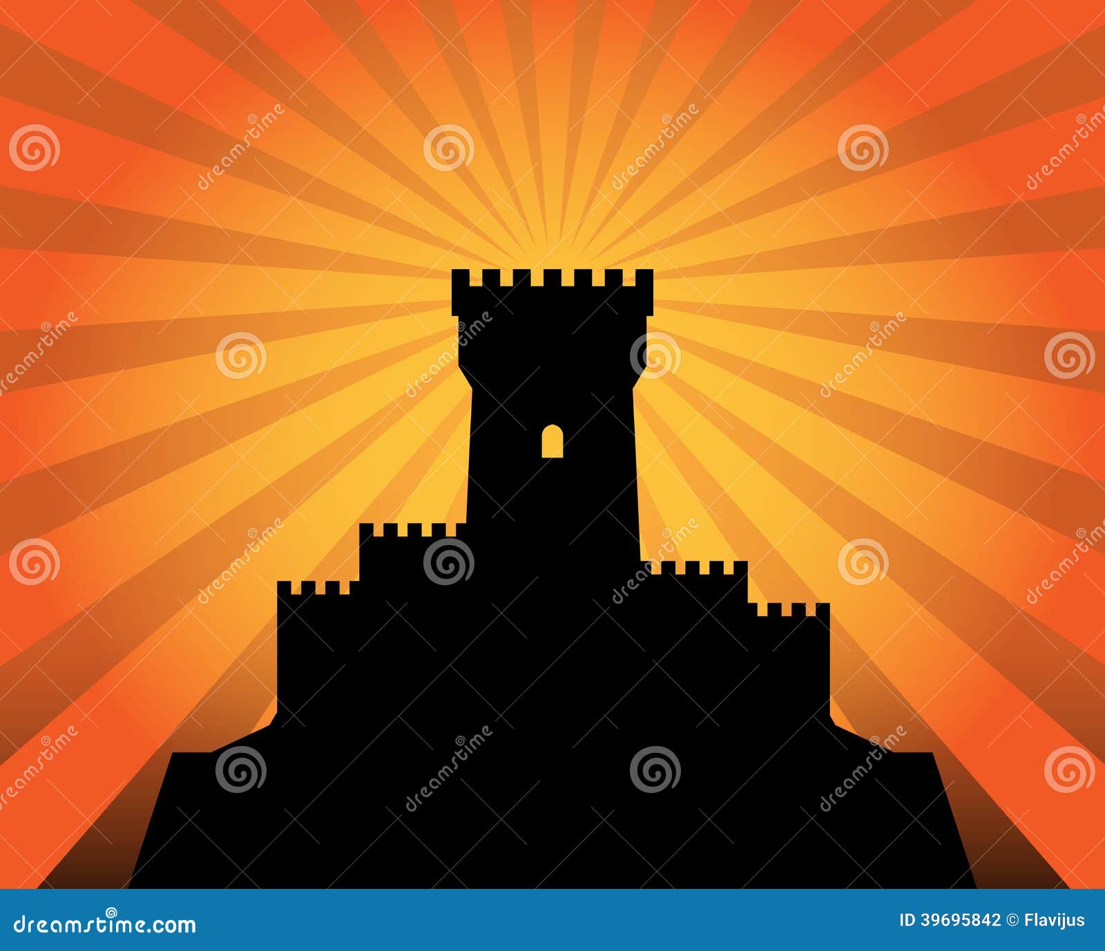 Castle abstract background stock vector. Illustration of fantasy - 39695842