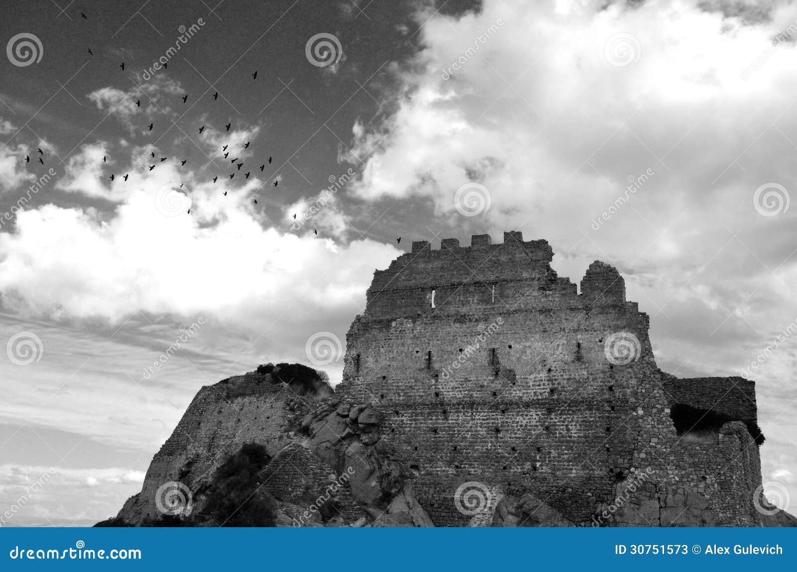 Castle of Acquafredda stock image. Image of historic - 30751573