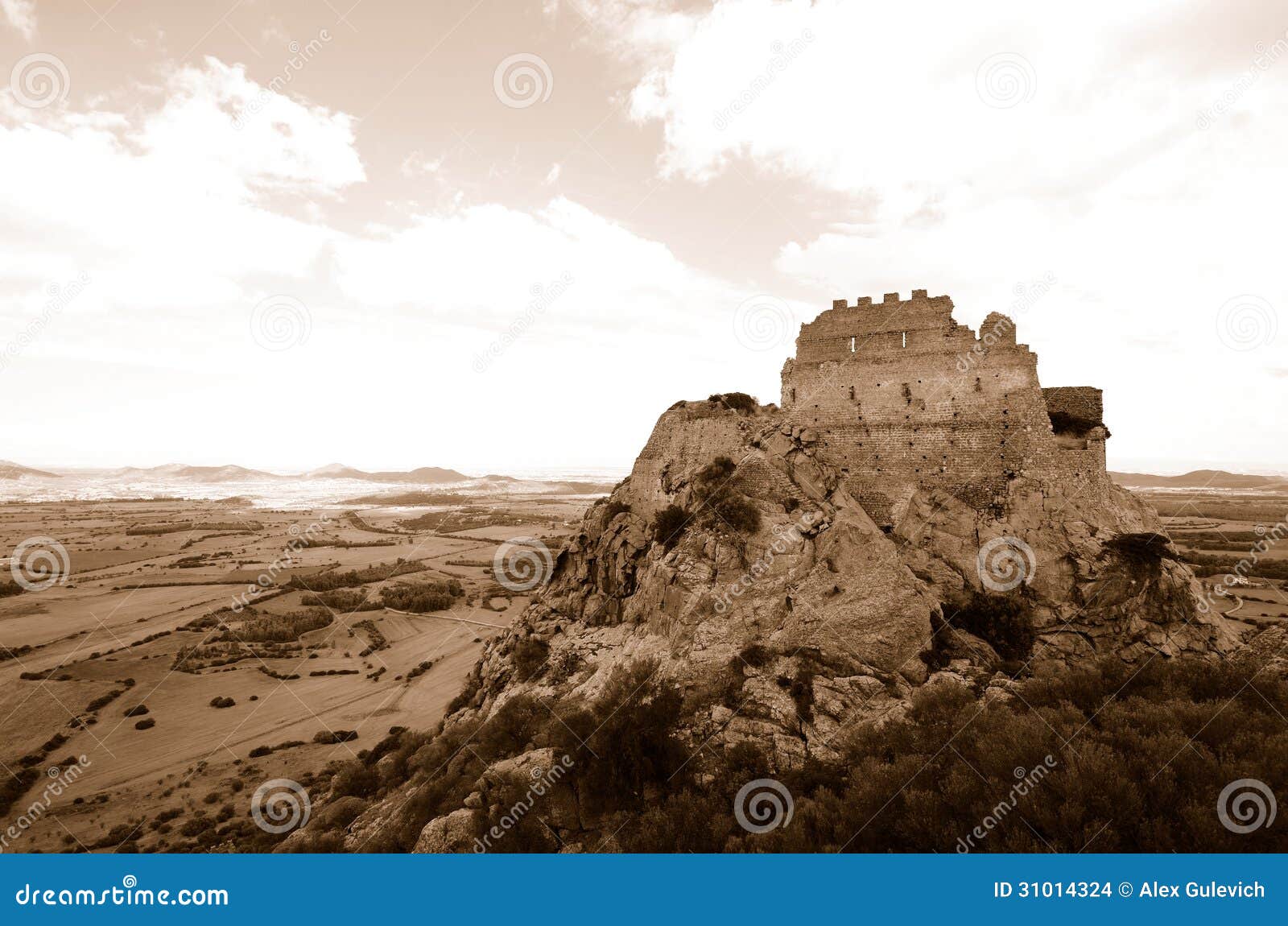 Castle of Acquafredda stock photo. Image of ruin, architecture - 31014324