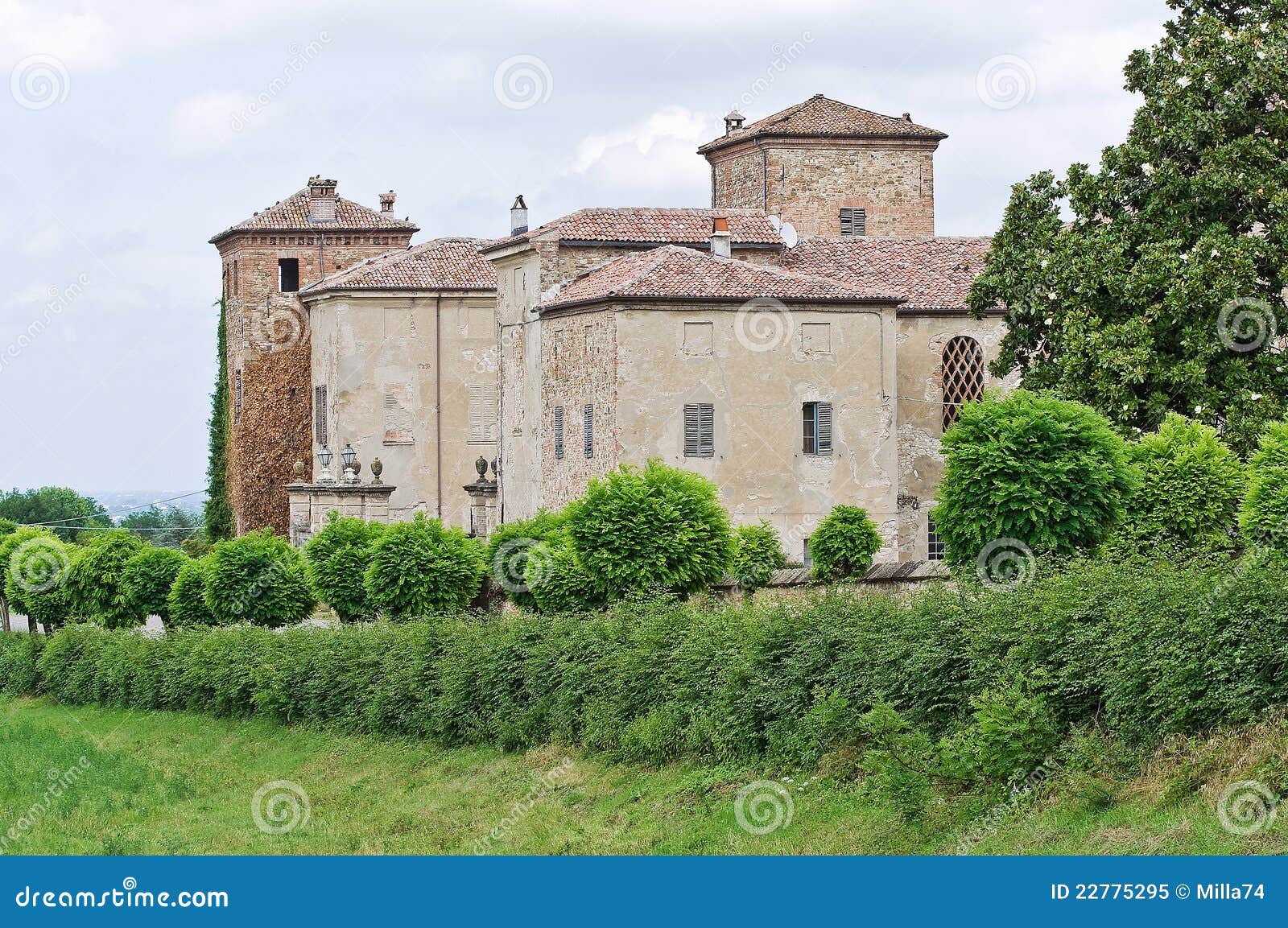 Castle of Agazzano. Emilia-Romagna. Italy Stock Image - Image of ...
