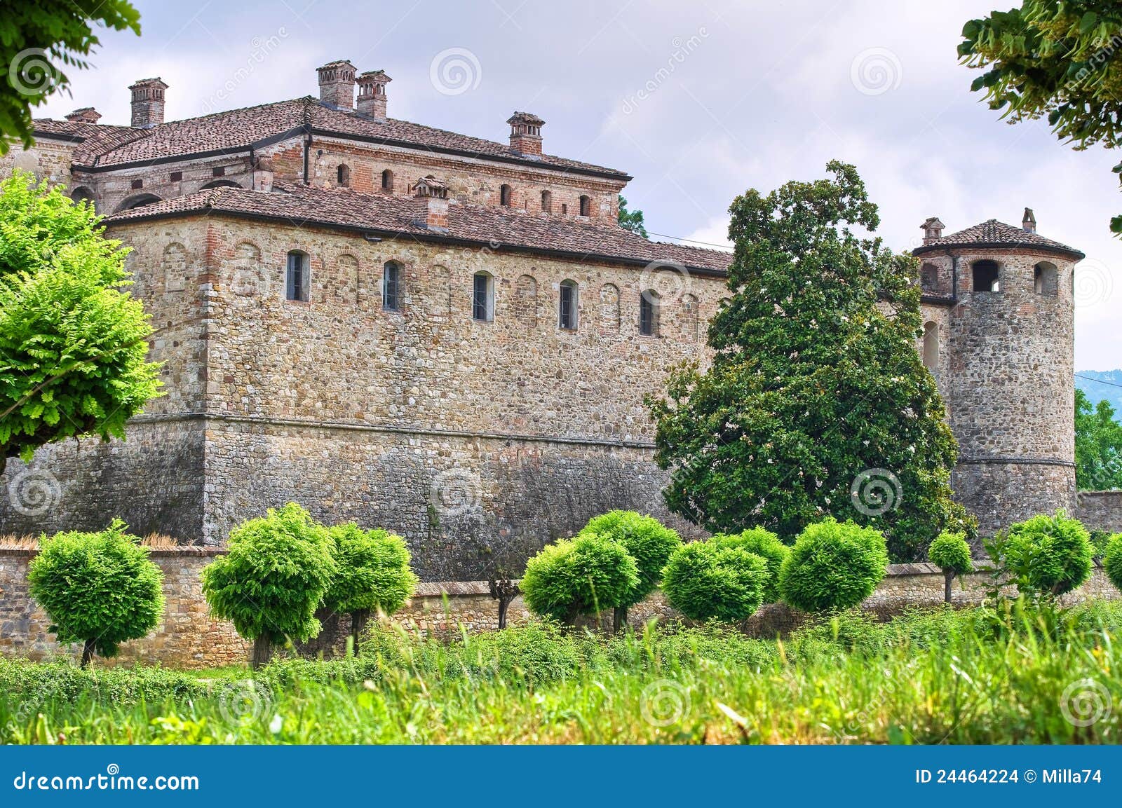 Castle of Agazzano. Emilia-Romagna. Italy Stock Photo - Image of ...