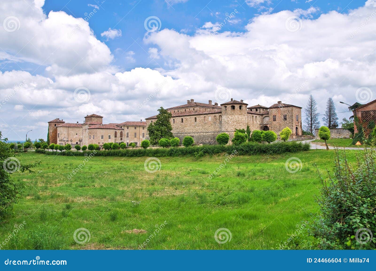 Castle of Agazzano. Emilia-Romagna. Italy Stock Photo - Image of ...