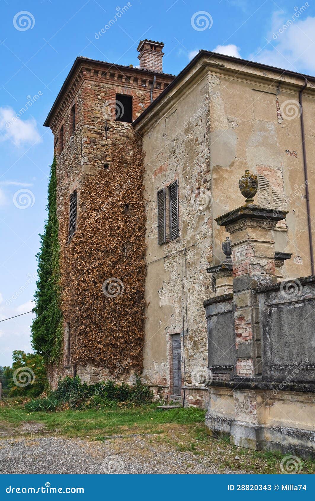 Castle of Agazzano. Emilia-Romagna. Italy Stock Image - Image of ...