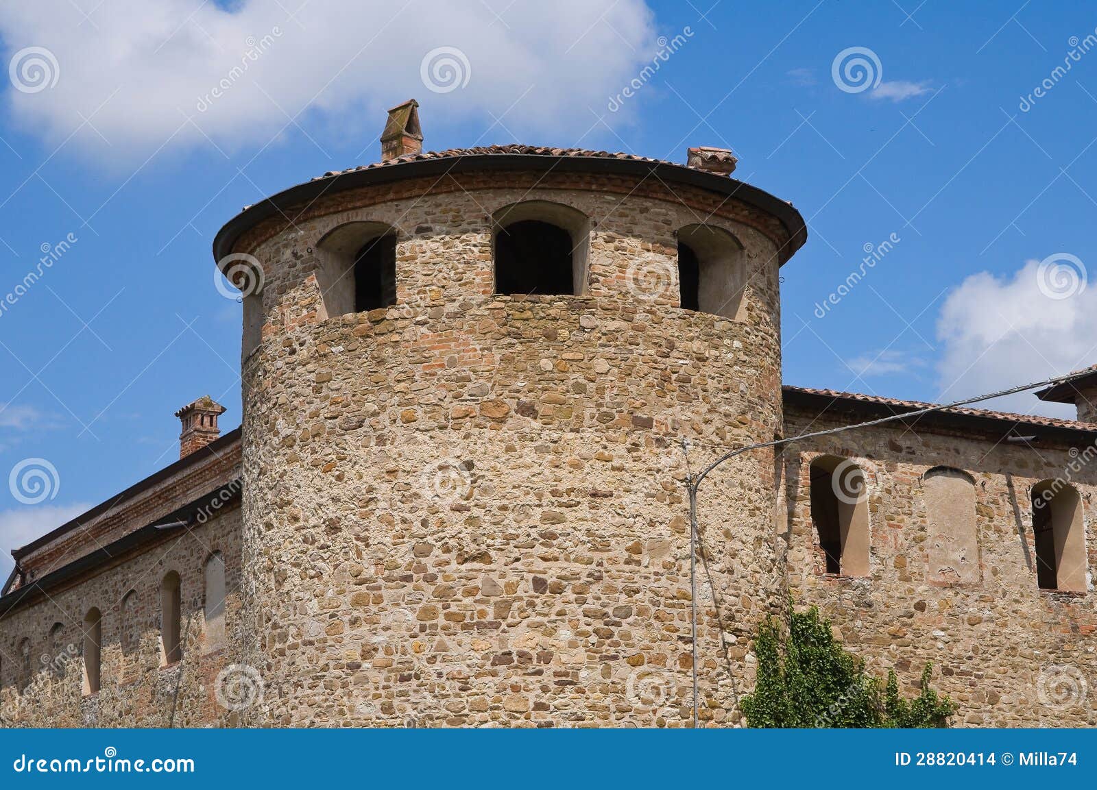 Castle of Agazzano. Emilia-Romagna. Italy Stock Photo - Image of ...