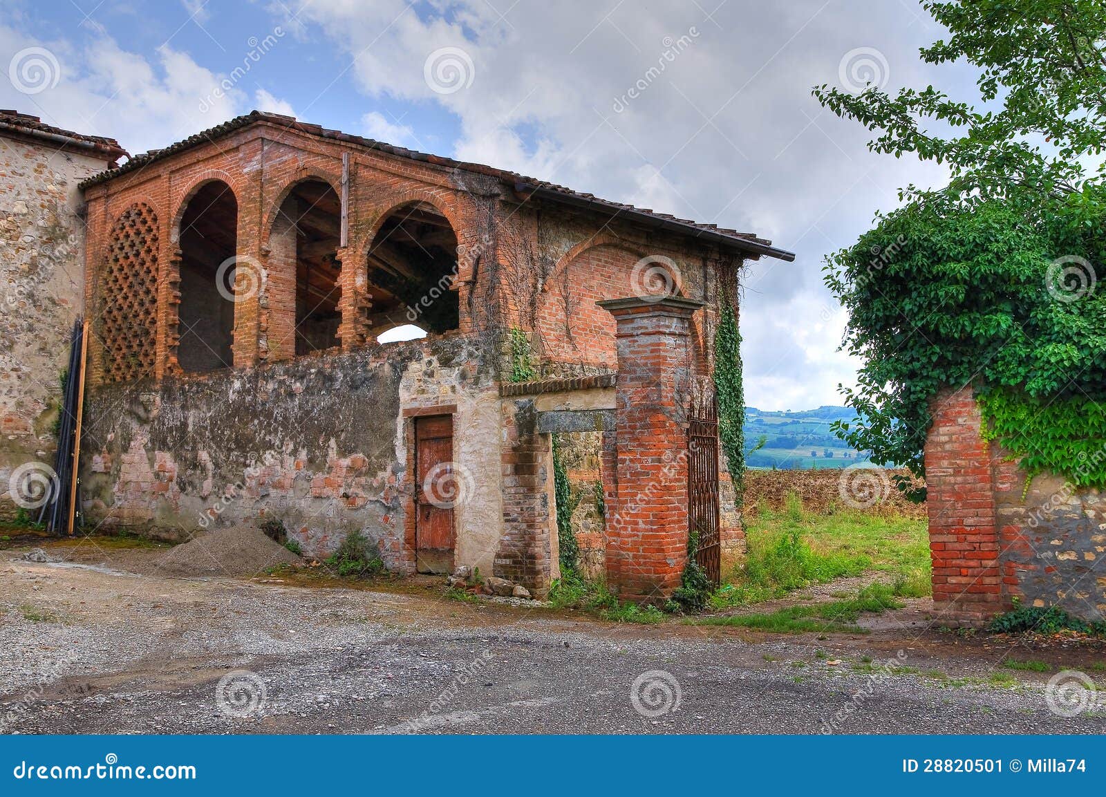 Castle of Agazzano. Emilia-Romagna. Italy Stock Image - Image of ...