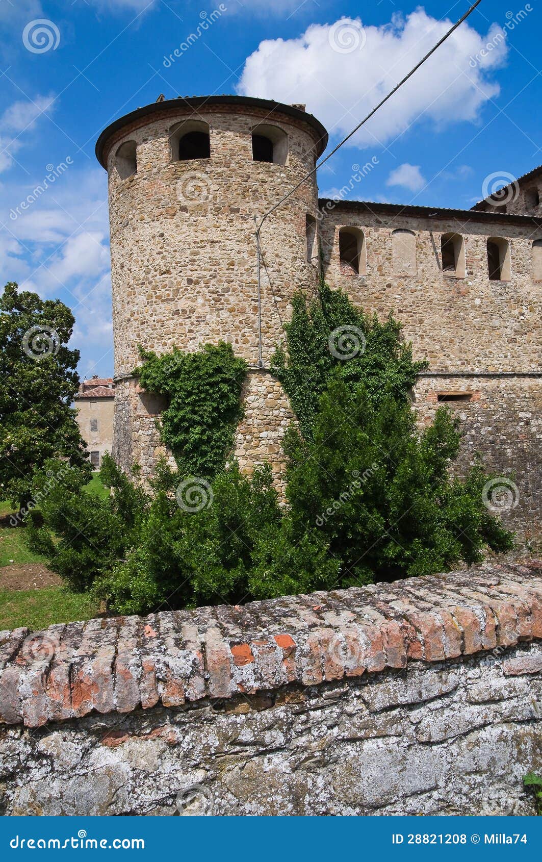 Castle of Agazzano. Emilia-Romagna. Italy Stock Photo - Image of italy ...